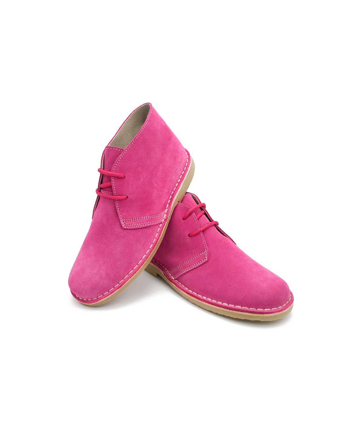 Botas safari de color fucsia para mujeres. Hechas con gran calidad.