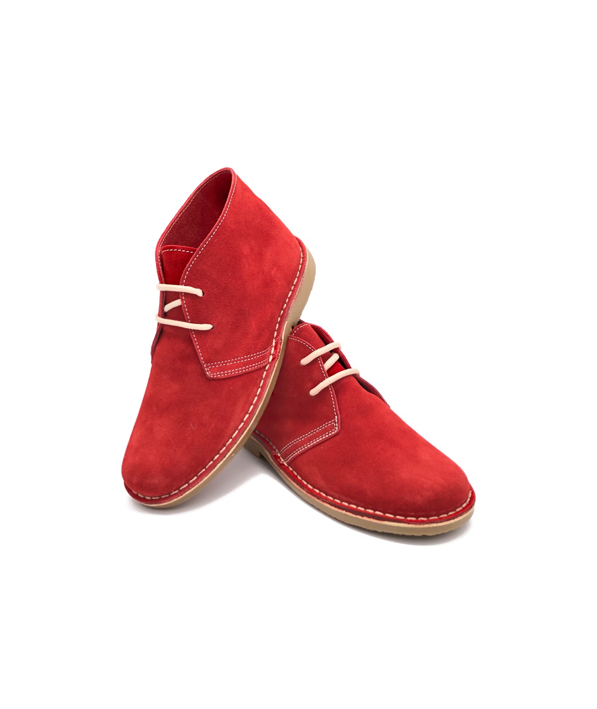 Red desert boots for women. Authentic high quality boots