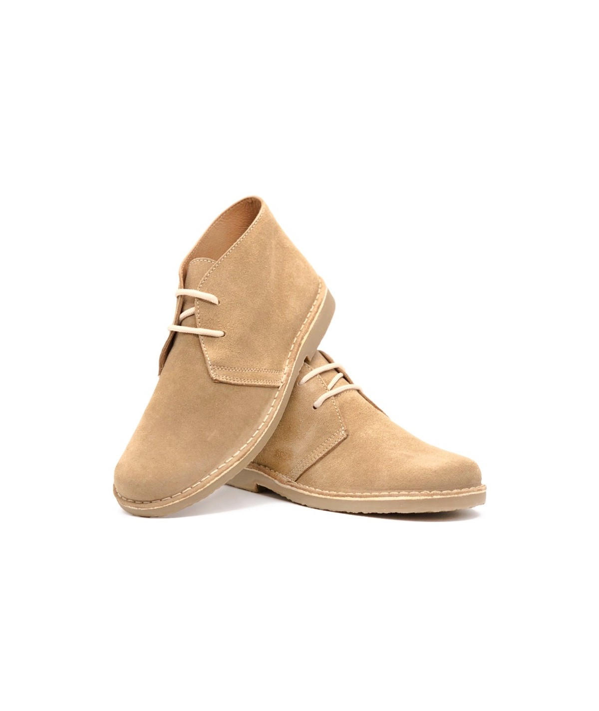 Sand colored Desert boots for men. A very personal lifestyle.